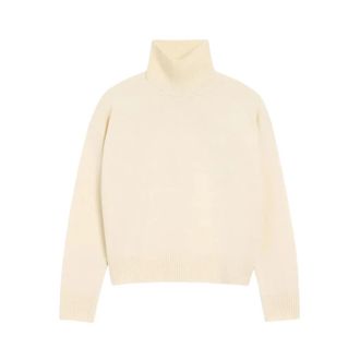 Ami De Coeur Trichterkragen-Pullover - - Knitwear - Damen - Beige - L