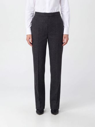 Jil Sander Pantalon skinny taille haute en pure laine grise