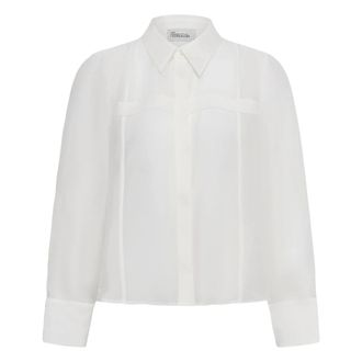 MY ESSENTIAL WARDROBE Kurzes Hemd - - Blouses & Shirts - Damen - Wei&szlig; - M