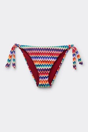 Calzedonia Bikinihose Mit Schleifen Vibrant Chevron Multifarben