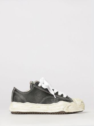 Miharayasuhiro Baskets Hank OG en cuir grain&eacute; &agrave; effet us&eacute;