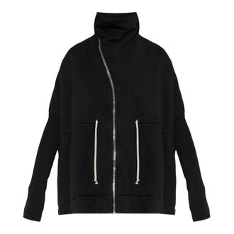 Rick Owens Rei&szlig;verschluss-Pullover mit Stehkragen - - Sweatshirts & Hoodies - Damen - Schwarzk - S