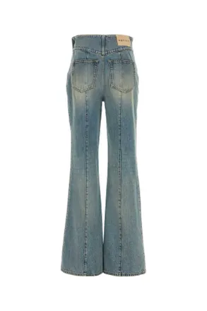 Alexander McQueen Lightbluewash Exterior: Cotton Pantaloni Trousers