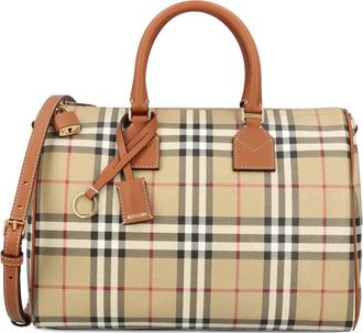 Burberry checked cross-body bag - Nude