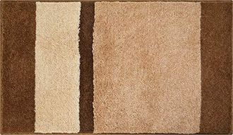 GRUND Room Badteppich, 100% Polyacryl, sehr weich, Beige, 70x120 cm