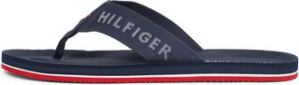 Tommy Hilfiger Herren Flip Flops Comfort Beach Sandal Zehentrenner, Blau (Military Denim), 40