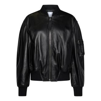 The Attico Luxuri&ouml;se Schwarze Oversize-Bomberjacke - - Jackets - Damen - Schwarzk - M