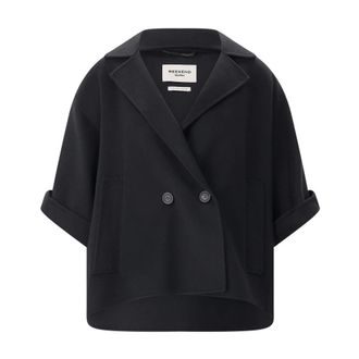 Max Mara Damen, M&auml;ntel, Schwarzk, XLGr&ouml;&szlig;e