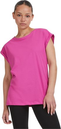 Urban Classics Damen T-Shirt Ladies Extended Shoulder Tee, T-Shirt mit überschnittenen Schultern, aus Baumwolle, erhältlich in vielen Farben, Brightviolet, XXL