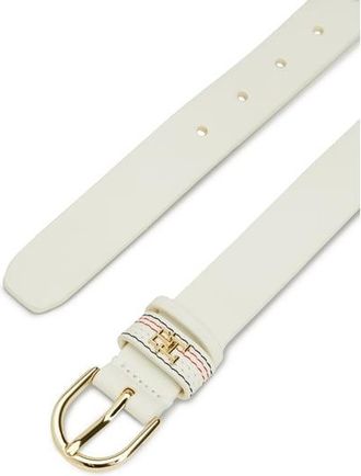 Tommy Hilfiger Ledergürtel in Weiß