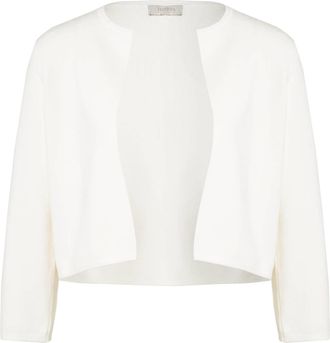 Hobb's Strickbolero Ella Mit 3/4-Arm weiss