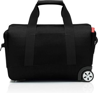 Reisenthel Allrounder Trolley Black Vielseitige Reisetasche auf Rollen für Reisen, Arbeit oder Freizeit 2-stufiger Teleskopgriff, 2 leichtgängige Rollen