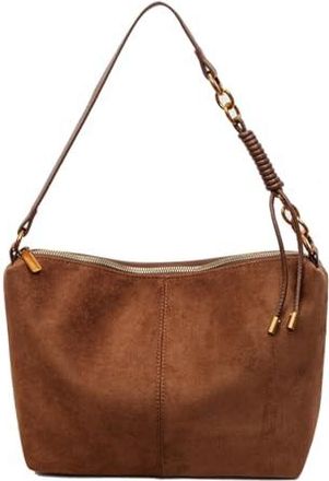 Generic Sac &agrave; bandouli&egrave;re en cuir synth&eacute;tique tendance de grande capacit&eacute; pour femme, travail, shopping, voyage, quotidien, marron, 320.00 x 210.00 x 100.00 m