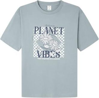 Springfield 5ca Camiseta Planet Vibes Tricot, Bleu régate, XL Homme