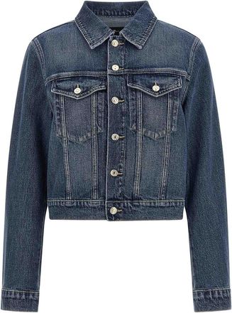 7 For All Mankind Casualjacke - Blau