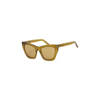 Saint Laurent Kate Sonnenbrille - - Accessories - Damen - Gr&uuml;n - 55 MM