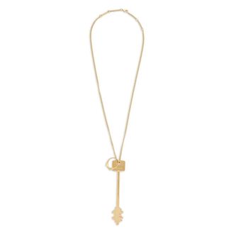 Paco Rabanne Key Pendant Chain Necklace - - Accessories - Damen - Gelb - ONE SIZE
