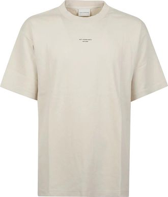 Dr&ocirc;le de Monsieur Homme, Tops, Beige, Taille: M T-Shirt &agrave; Slogan Classique