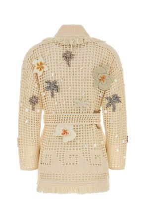 Alanui Waves Cardigan - Beige