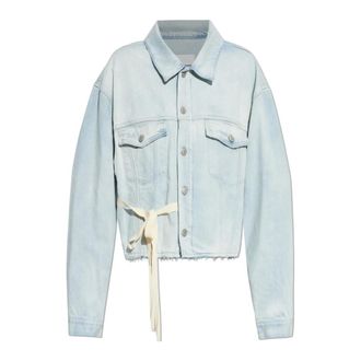 Maison Margiela Denimjacke mit offenem Saum - - Jackets - Damen - Blau - 2XS