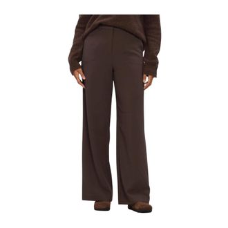 Moss Copenhagen Michelle HW Wide Pants Regular - - Trousers - Damen - Braun - XS