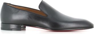 Christian Louboutin Homme, Chaussures, Noir, Taille: 41 EU Mocassins Dandelion Flat Calf P