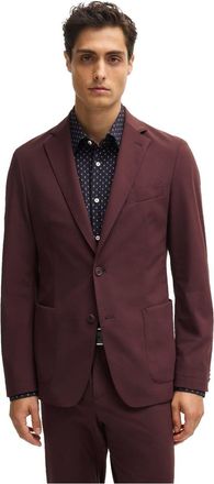 HUGO BOSS Blazer f&uuml;r Herren, Hals Kerbe, Formell (Rot)