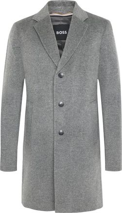 HUGO BOSS Softer Kurzmantel aus einem Wollmix mit Reverskragen in