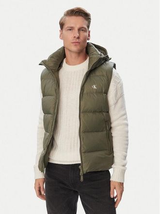 Calvin Klein Jeans Bodywarmer LV04RG514G Khakifarben Regular Fit
