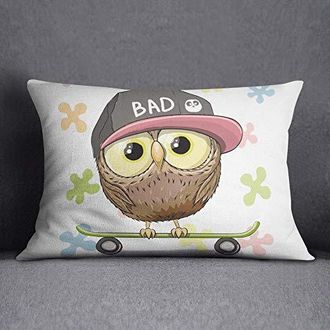 Questo Casa Dekorativer Kissenbezug, Kissenbezug, Heimdekoration, für Sofa, Café, Größe: 35 x 50 cm, entworfen und hergestellt in der Türkiye