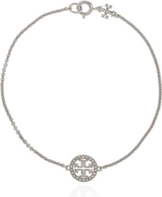 Tory Burch Armband mit Logo - - Accessories - Damen - Grau - ONE SIZE