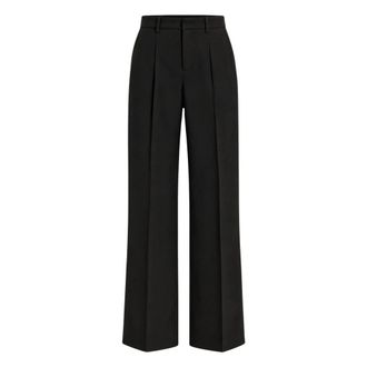 Erika Cavallini Semi Couture Klassische gerade Hose mit hohem Bund - - Trousers - Damen - Schwarzk - S
