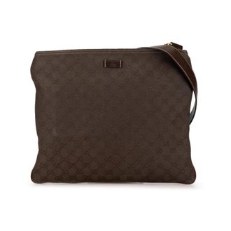 Gucci Pre-owned GG Supreme Messenger Crossbody - Femme - Pre-owned - Brun - Taille: ONE Size