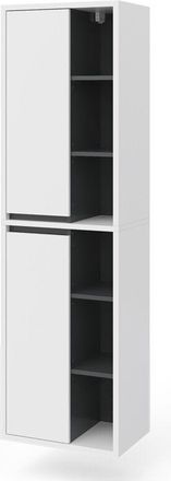 Vicco Meuble de rangement de salle de bain Viola, Blanc, 50 x 170 cm
