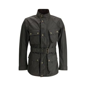 Belstaff Homme, Vestes, Vert, Taille: 3XL Veste imperm&eacute;able Trailmaster