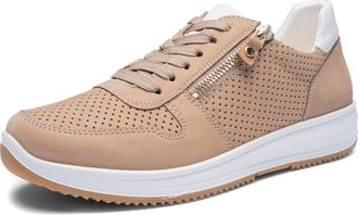 Ara Damen Osaka Sneaker, Sand,Weiss, 41.5 EU Weit