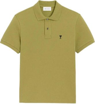 Ami Homme, Tops, Vert, Taille: XL Polo Ami de Coeur Contrast&eacute;