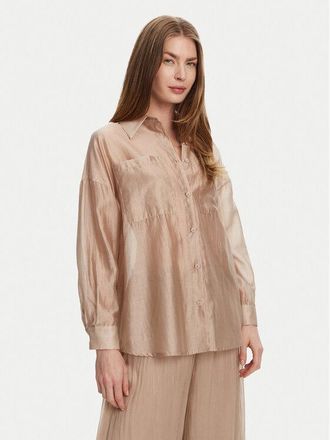 Bomboogie Hemd SW9007TLYA5 Beige Relaxed Fit
