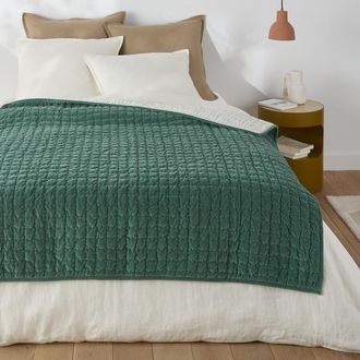 La Redoute Interieurs Edredon Matelass&eacute; Velours Coton Paulette