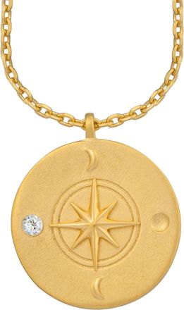 Cai Halskette Element Luft 925/- Sterling Silber vergoldet Wei&szlig;topaz