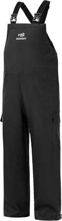 Bassdash Salopette Imperm&eacute;able pour Hommes Pantalon de Pluie R&eacute;sistant aux Taches Salopette de Travail L&eacute;g&egrave;re et Ajustable avec Rev&ecirc;tement en PU