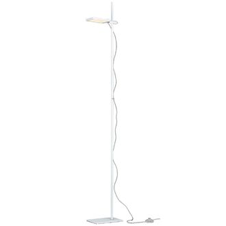 Luce-Ambiente-Design Led Book Floor Lamp in White Aluminum with Adjustable Diffuser 18w 3200k