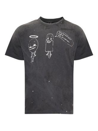 Saint Mxxxxxx t-shirt à imprimé graphique - Noir