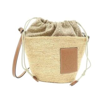 Loewe unisex, Pre-owned, Beige, Taille: ONE Size Pre-owned Sac bandouli&egrave;re en raphia