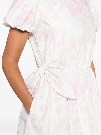 Self Portrait Floral Print Dress - White