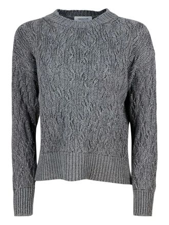 Fabiana Filippi Pullover mit Zopfmuster - Grau