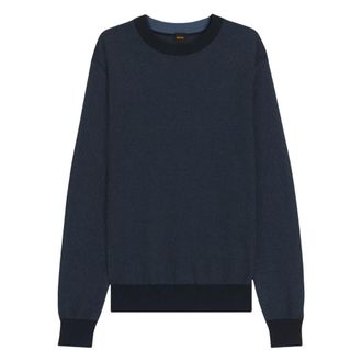 HUGO BOSS Klapok Strickpullover - - Knitwear - Herren - Blau - 2XL