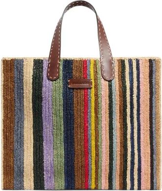 Dsquared2 Femme, Sacs, Multicolore, Taille: ONE Size Tote Bag Rafia e Vacchetta