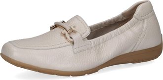 Caprice Damen Slipper aus Leder mit Schnalle, Cremefarben (Pearl Perl Dee), 39 EU