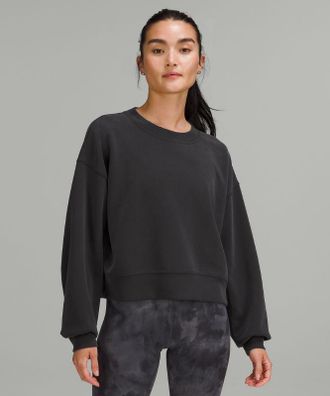 lululemon Pull Perfectly Oversized court &agrave; col rond pour Femmes - Taille 12